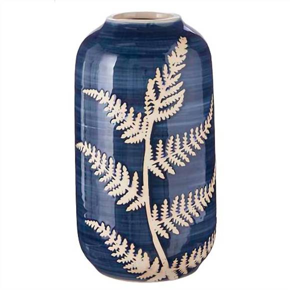 Raz Imports | Accents | New Raz Imports 9 Fern Vase In Blue | Poshmark
